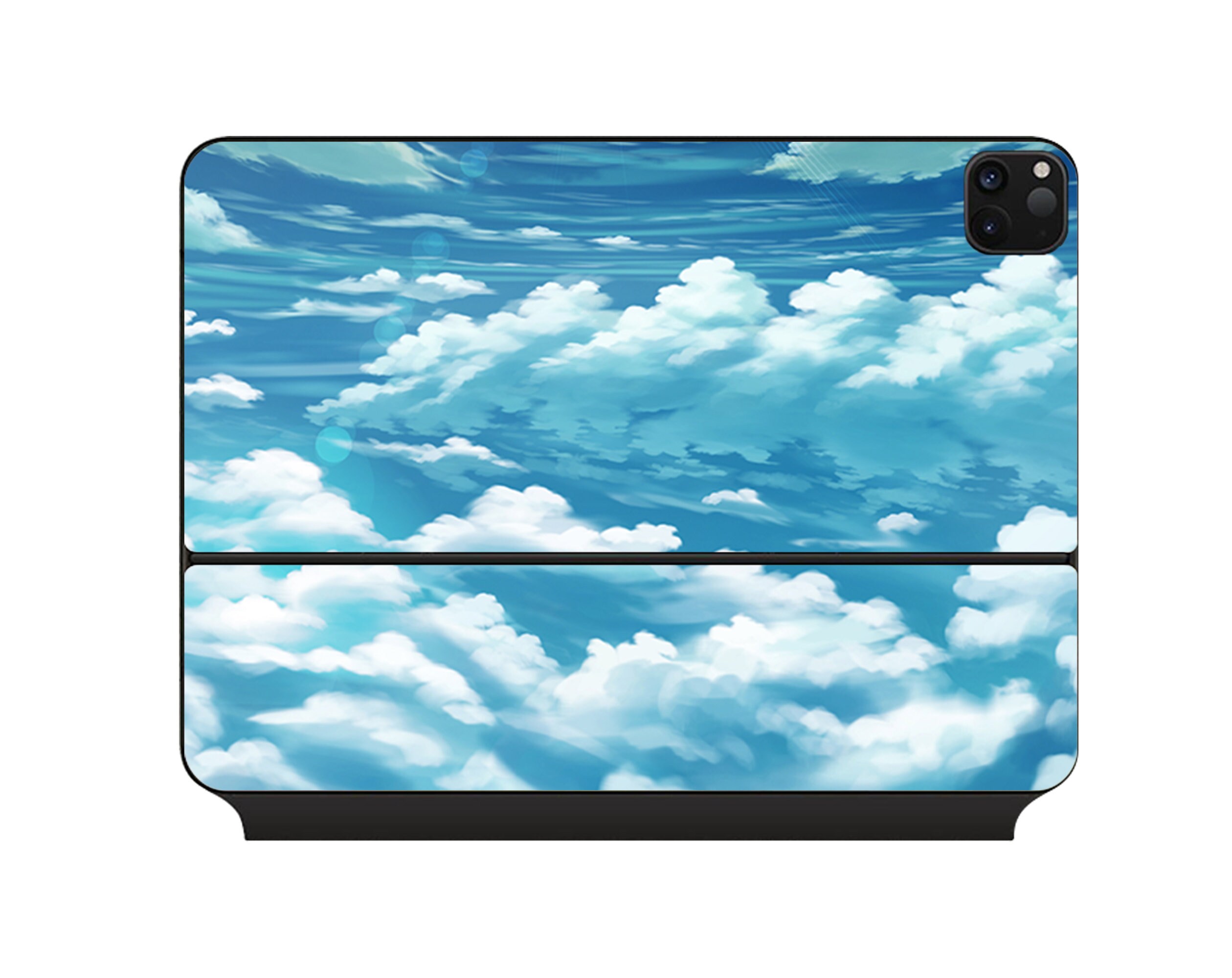 IPad 2021 Keyboard Light Blue Cloudy Sky Landscape Pattern | Etsy