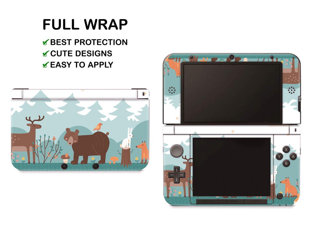 Nintendo New 3DS Cute Forest Animal Skins Nintendo 3DS XL Vinyl Decals ...