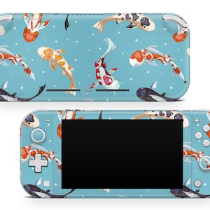 Carp Koi Pattern Nintendo Switch Lite Vinyl Skin Japan Fishes Pattern ...