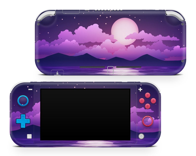 Deep Violet Moonlight Sky Nintendo Switch Lite Vinyl Skin | Etsy