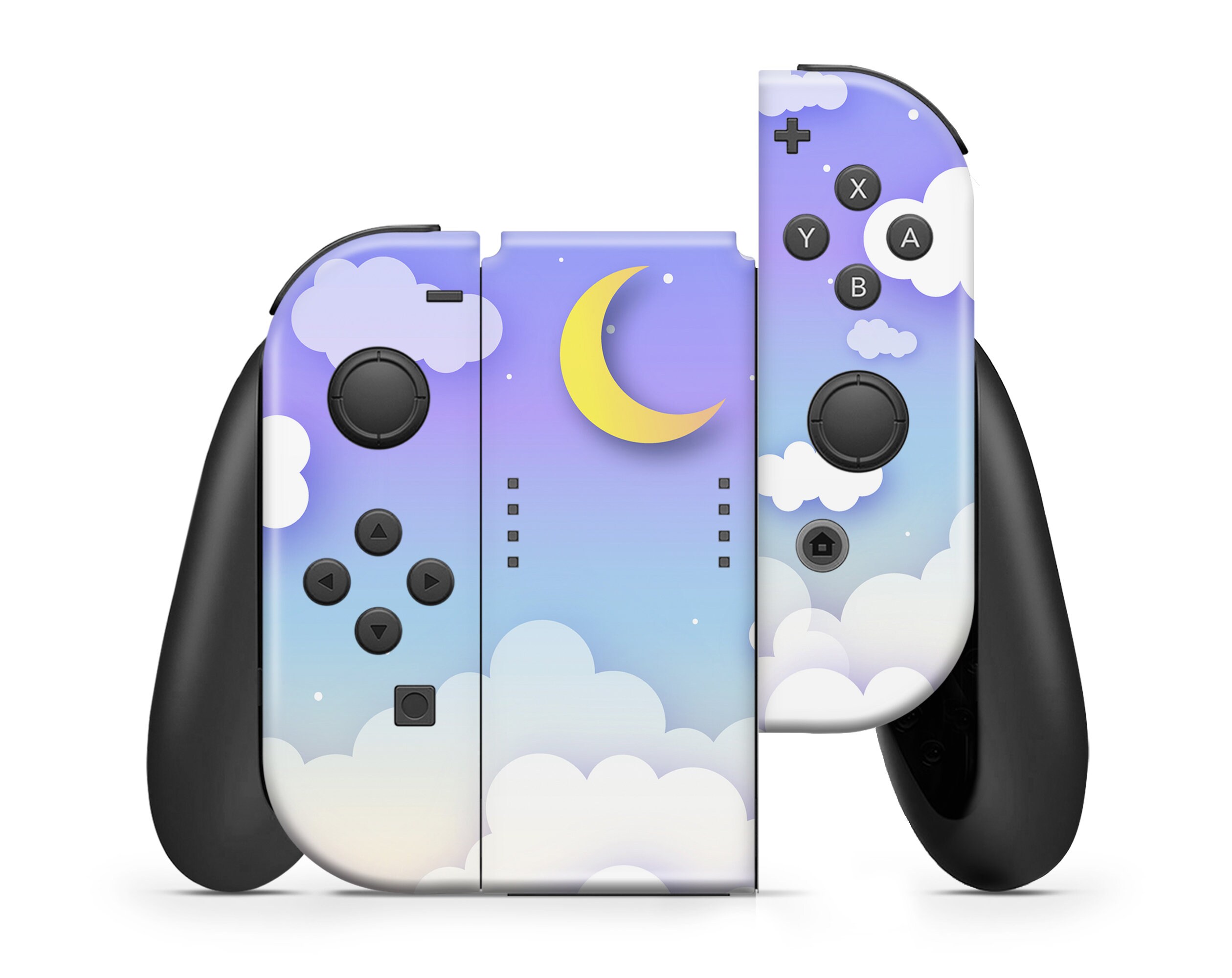 Blue Sky Nintendo Switch Skin Cartoon Clouds Gamers Joycons | Etsy
