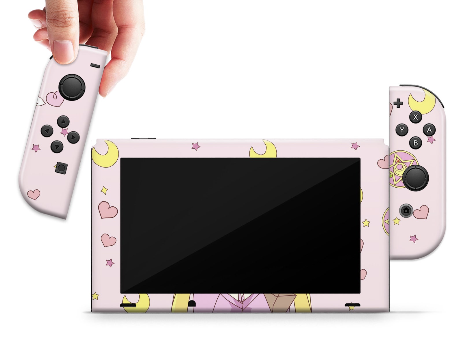 Anime Nintendo Switch Vinyl Sticker Cute Kawaii Anime Moon Girl Joy ...