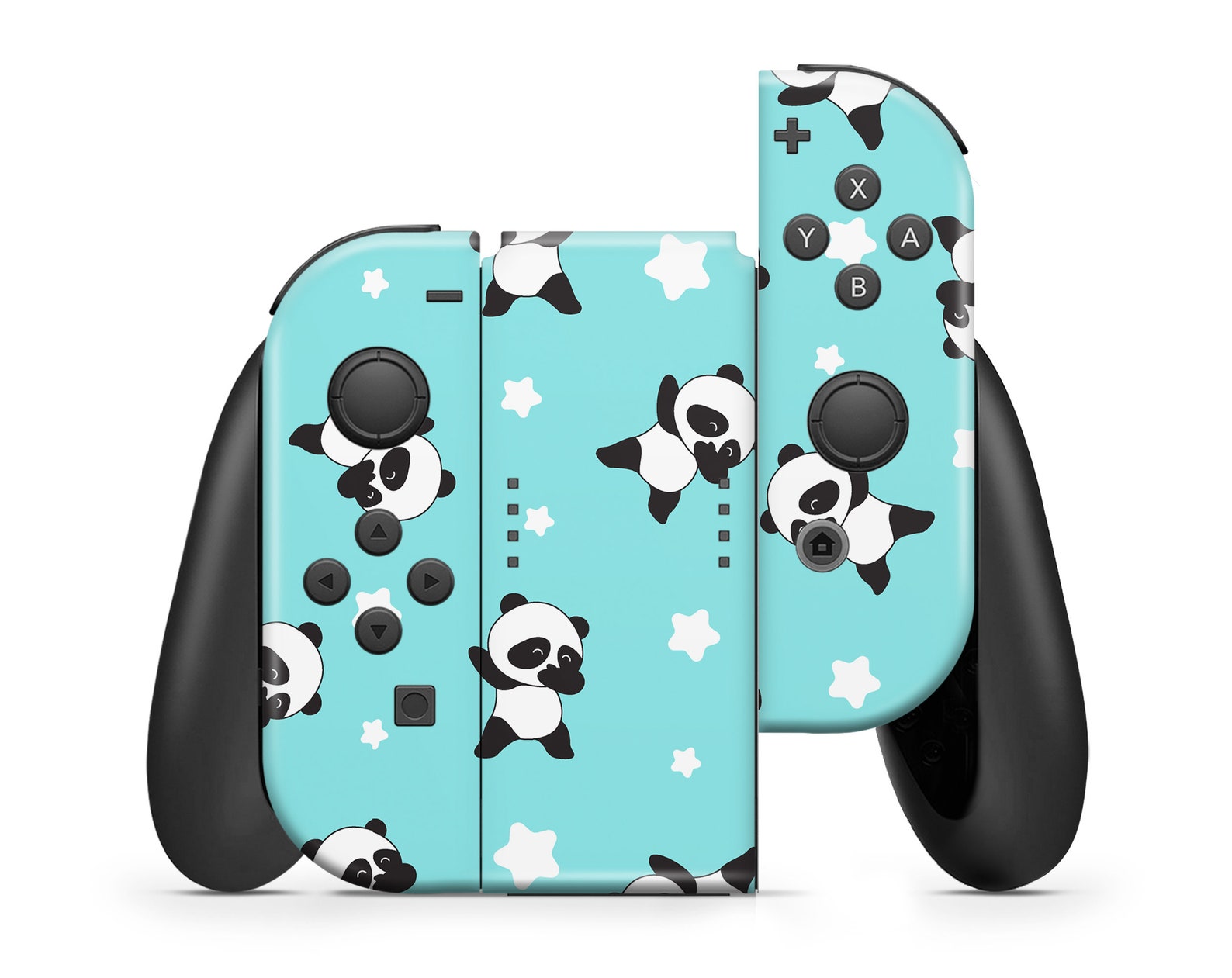 Cute Panda Pattern Nintendo Switch Vinyl Sticker Turquoise - Etsy