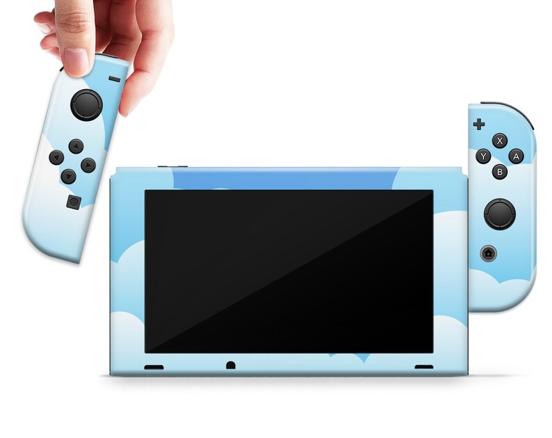 Light Blue Sky Nintendo Switch Vinyl Skin Cartoon Clouds - Etsy