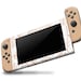 Beige Floral Pattern Nintendo Switch Vinyl Sticker Beige Solid Colors ...