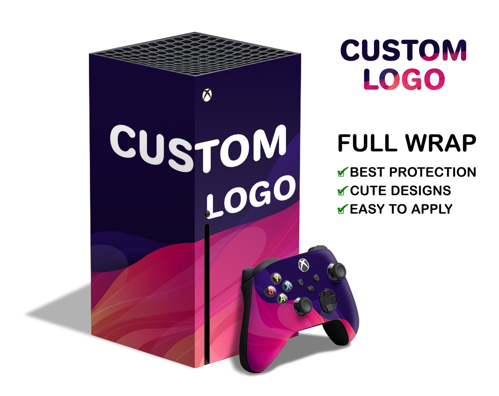 CUSTOM Logo Image Xbox One X One S Skin Personalized Picture - Etsy