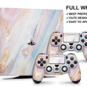 Playstation 4 Pro Colorful Liquid Acrylic Skin PS5 Rose Pink - Etsy