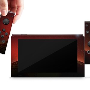 Space Sunrise Nintendo Switch Vinyl Red Planets Skin Red Space Pattern ...