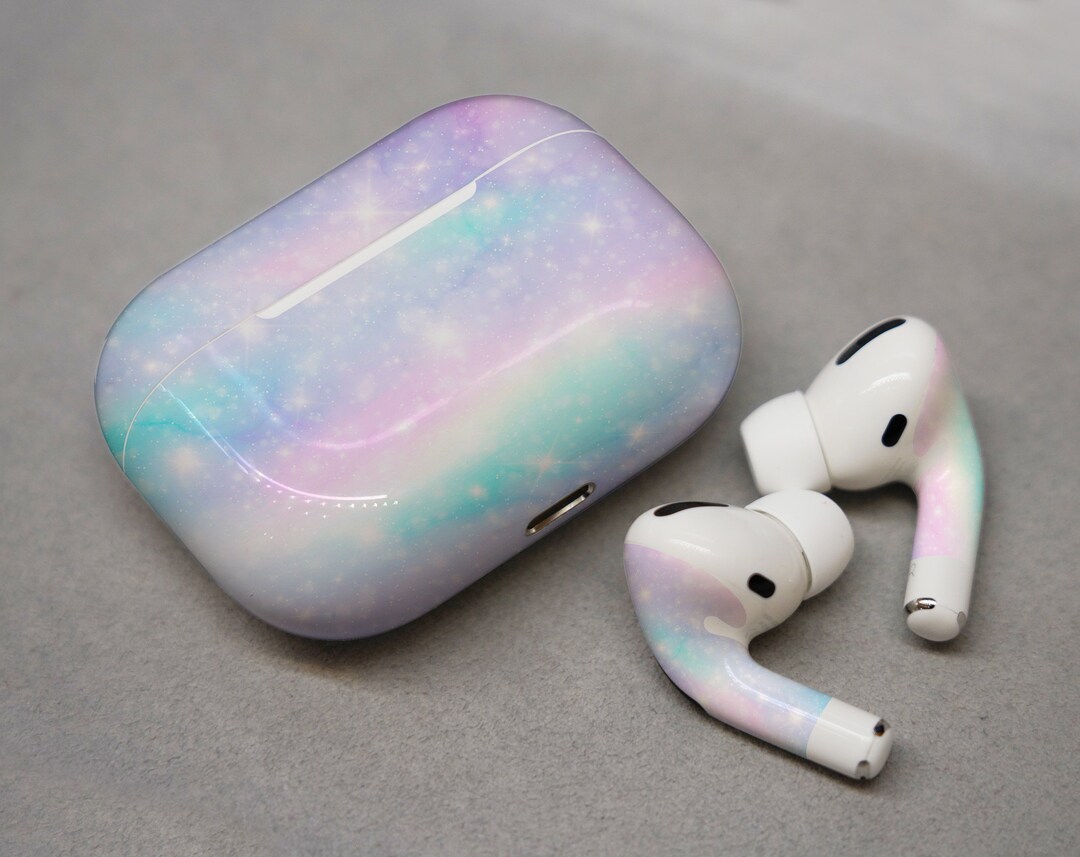 Pastel Rainbow Sparkles Holographic Airpods Gen 1, 2, 3, Skin AirPod ...