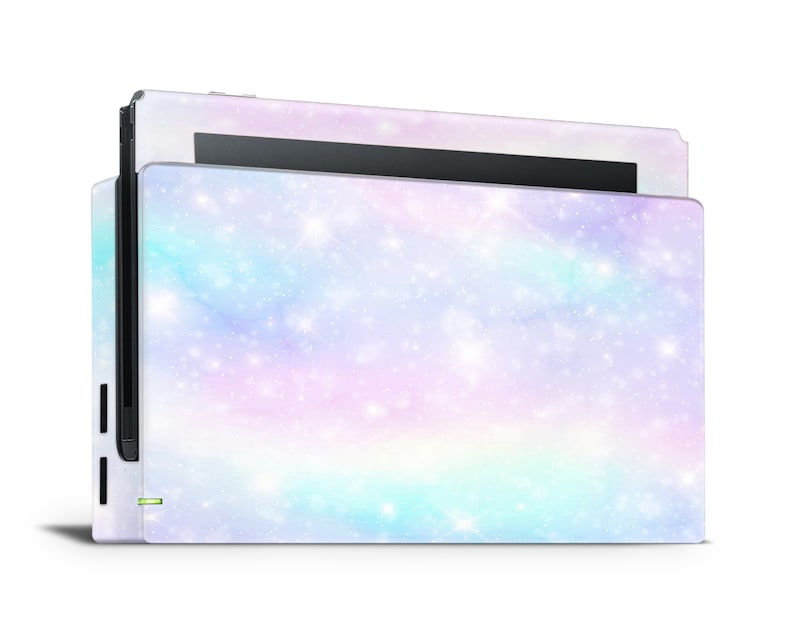 Colorful Rainbow Nintendo Switch Vinyl Sticker Violet Sparkles | Etsy