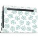 Green Leaves Pattern Nintendo Switch Vinyl Sticker Turquoise Solid ...