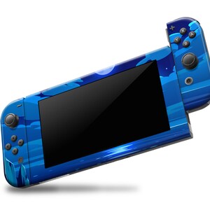 Deep Blue Night Nintendo Switch Skin Cloudy Pattern Joy Cons Sticker ...