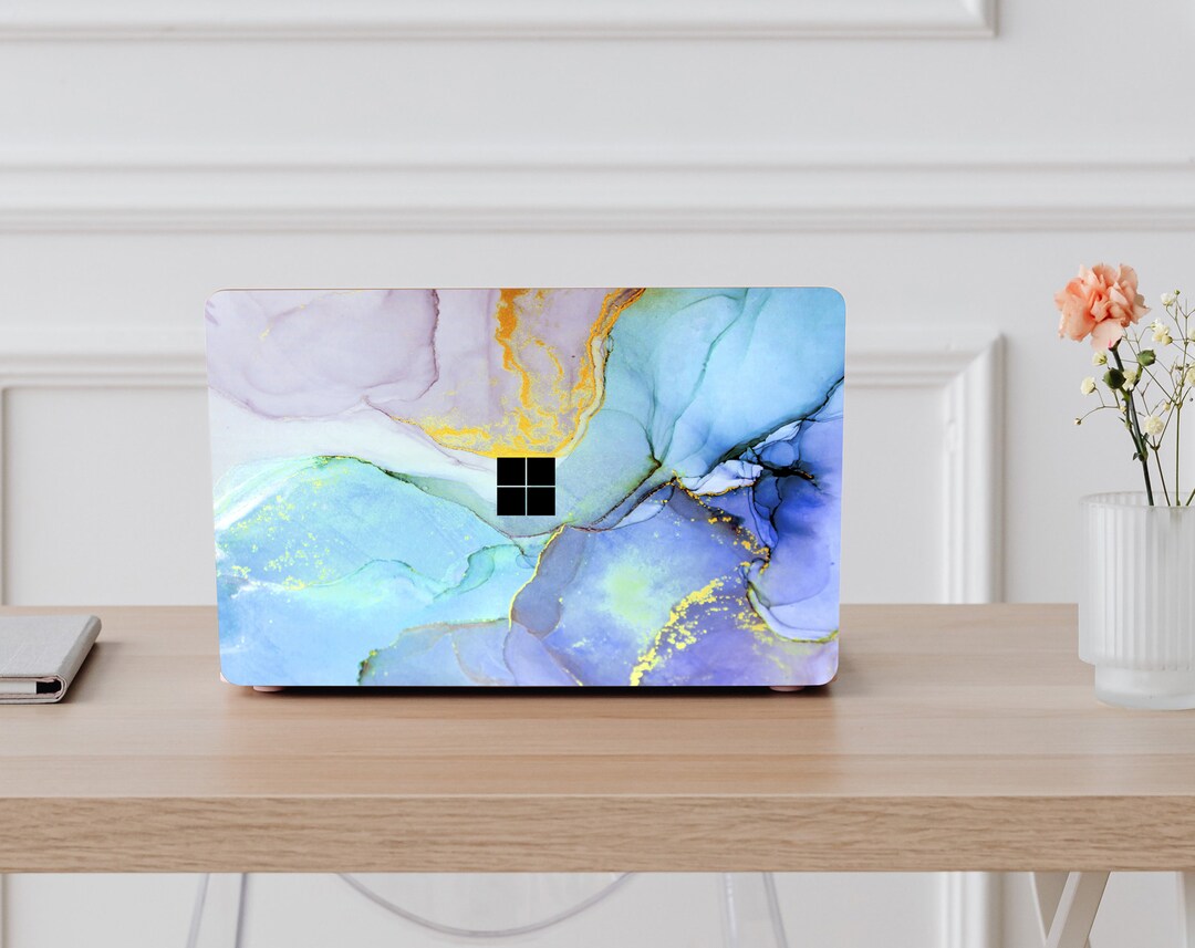 Microsoft Surface Blue & Gold Acrylic Oil Skin Surface Book 1 - Etsy