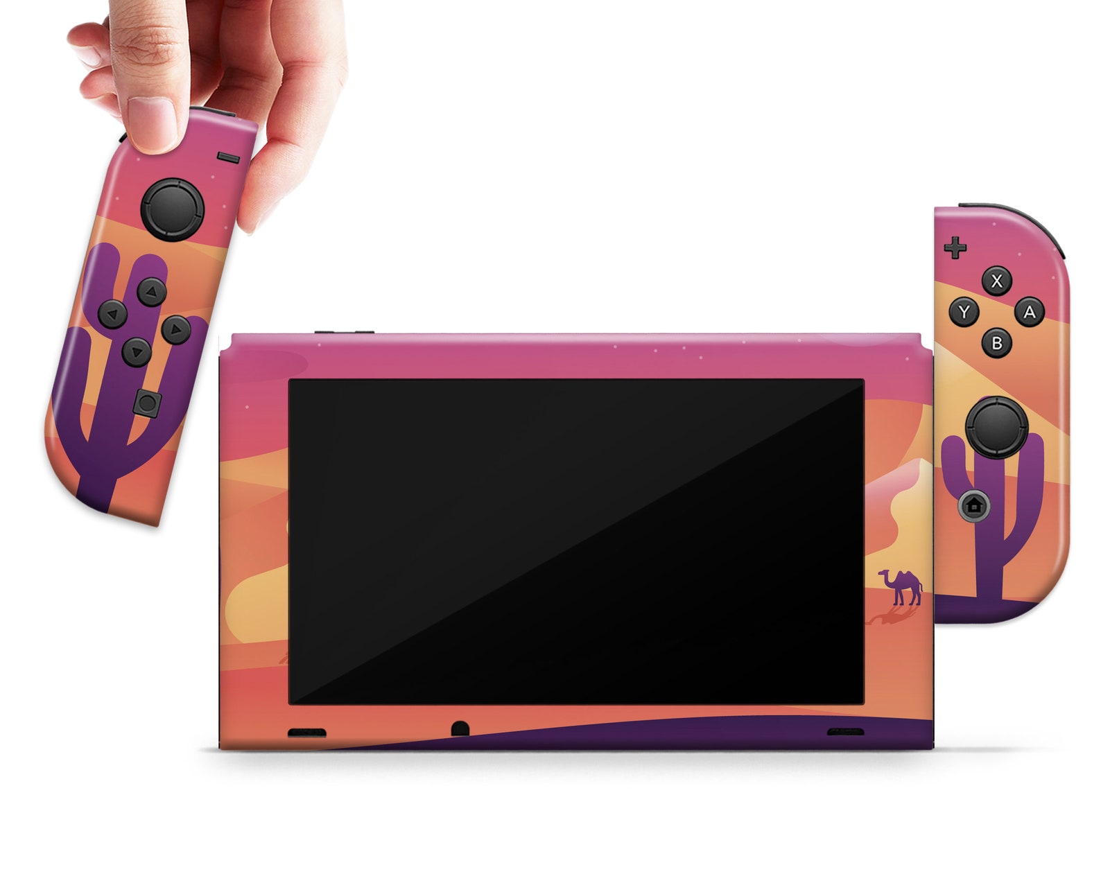 Pink Desert Landscape Nintendo Switch Skin Moonlight Violet - Etsy