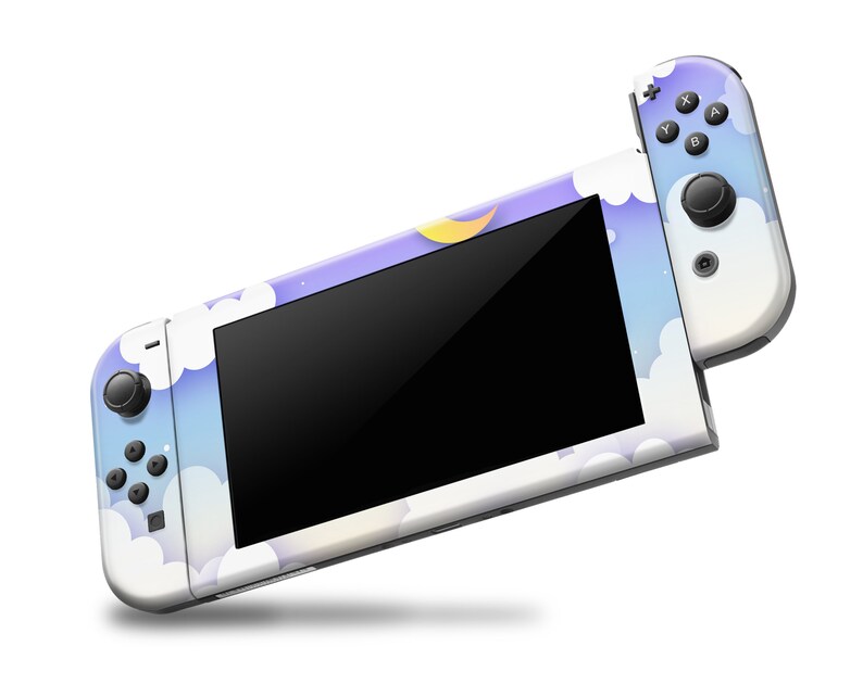 Blue Sky Nintendo Switch Skin Cartoon Clouds Gamers Joycons | Etsy