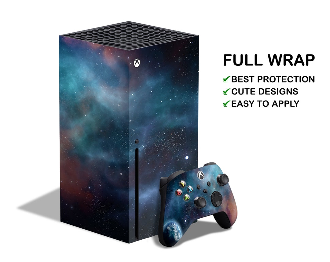 Blue Xbox One X Low Poly Skin Xbox One S Big Bang Deep Space Stars Skin ...