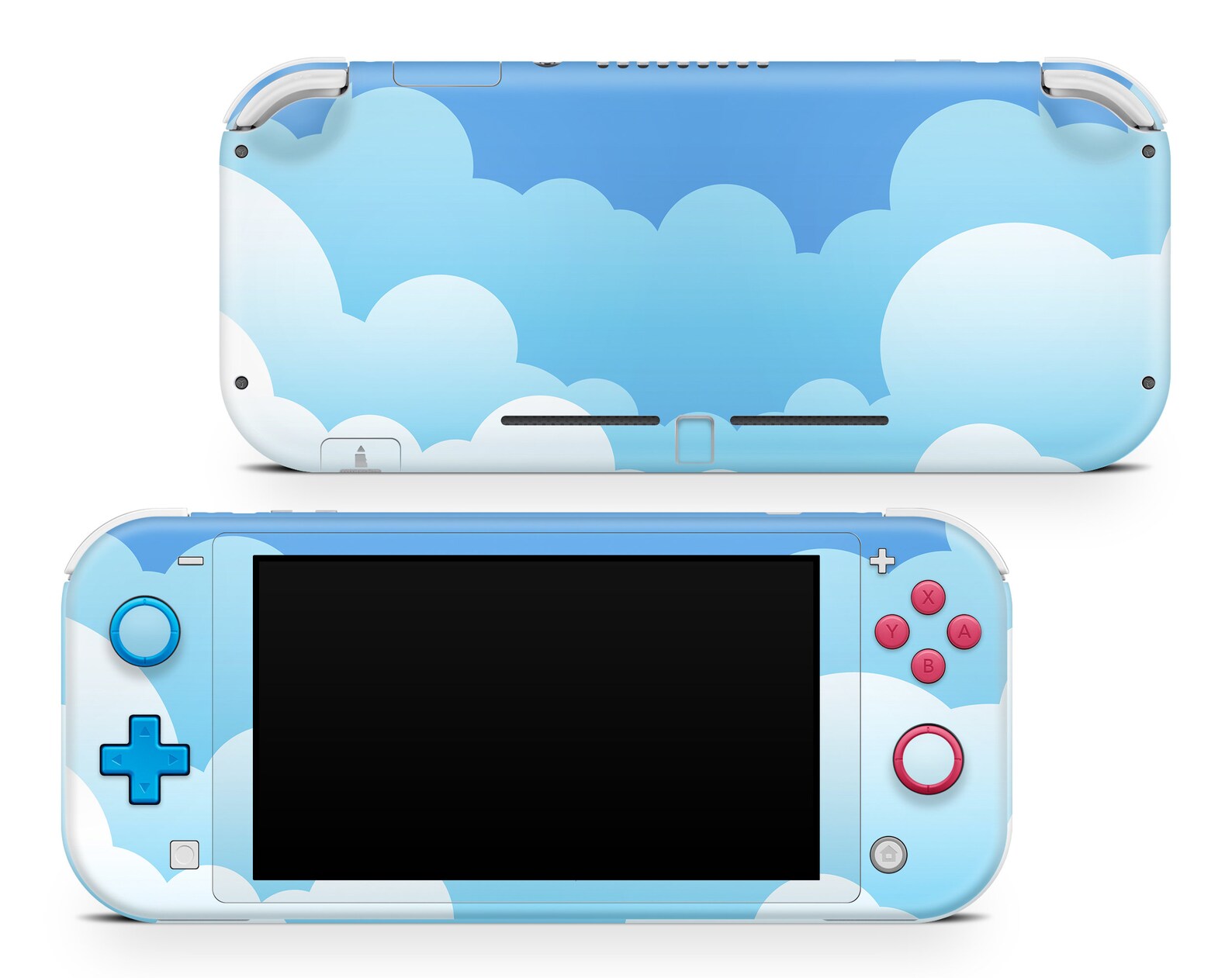 Light Blue Sky Nintendo Switch Lite Vinyl Skin Cartoon Blue | Etsy