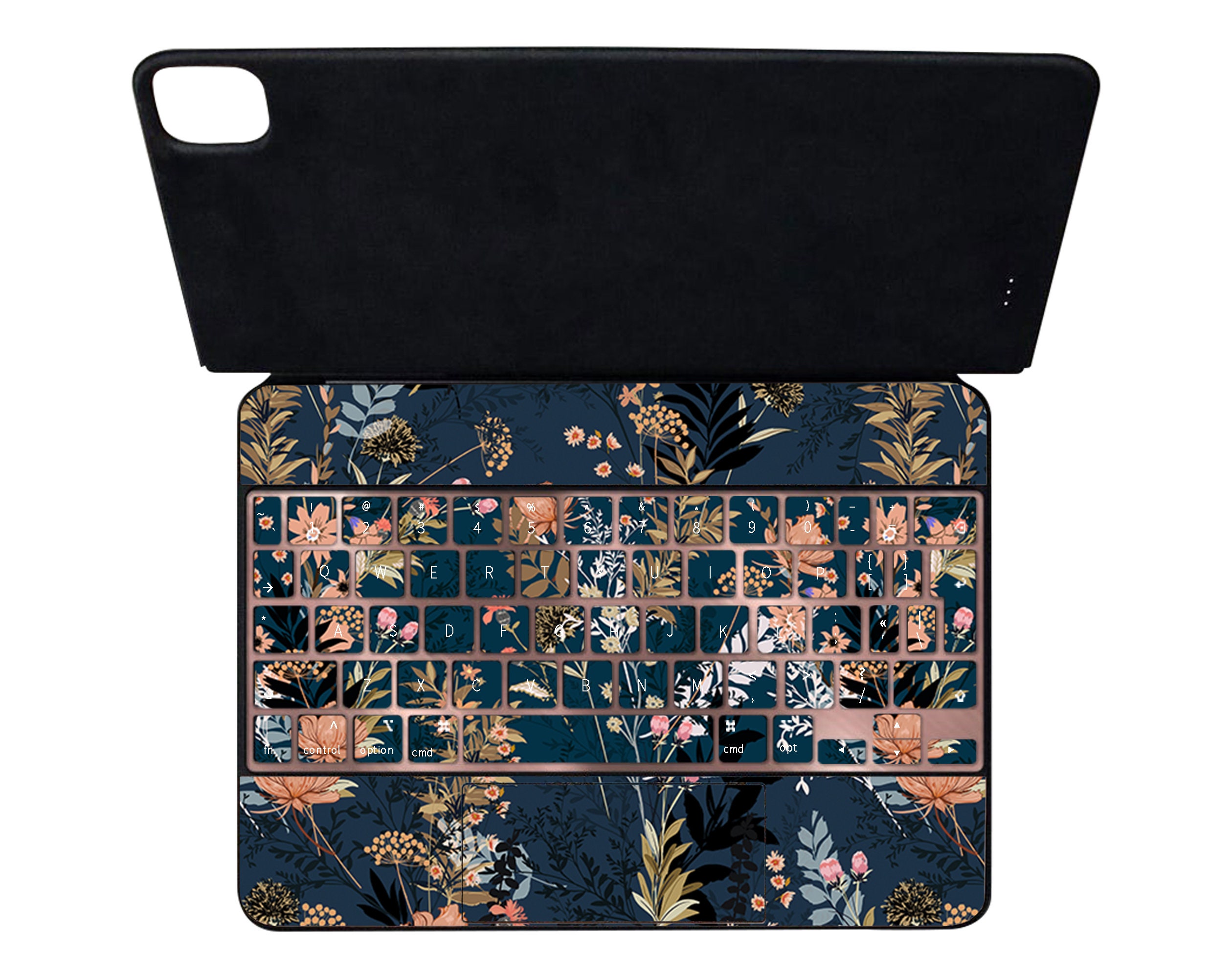 Blue Floral Pattern iPad 11 Gen 1/2/3 Magic Keyboard | Etsy