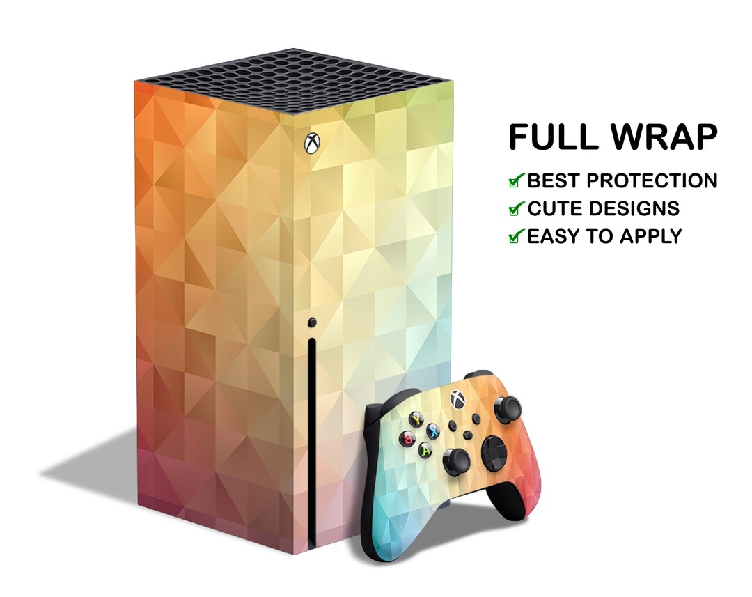 Pastel Colorful Xbox One X Low Poly Skin Xbox One S Polygon Geometry ...