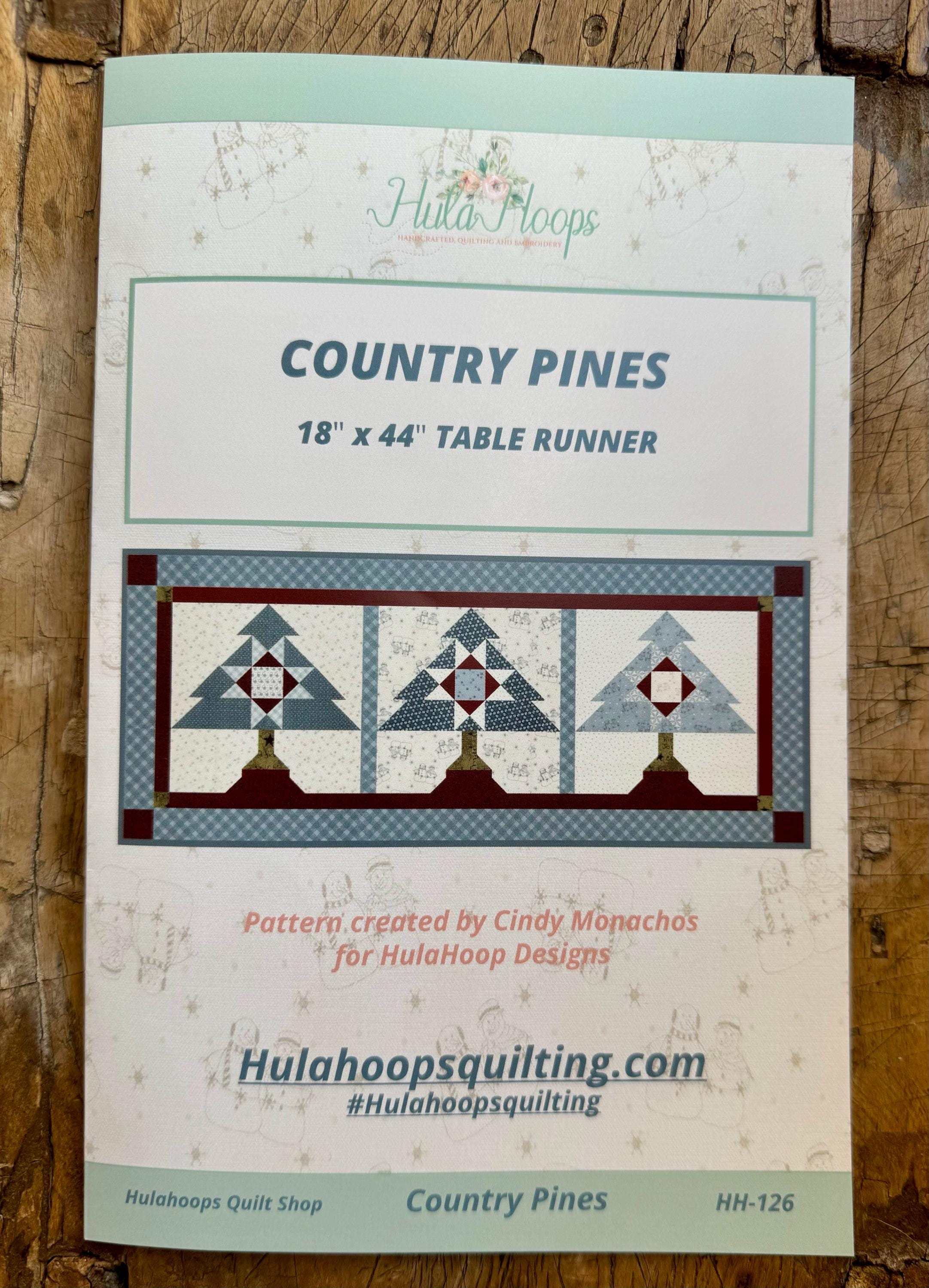 Country Pines Table Runner Quilt Pattern: DIY Holiday Decor (PDF ...