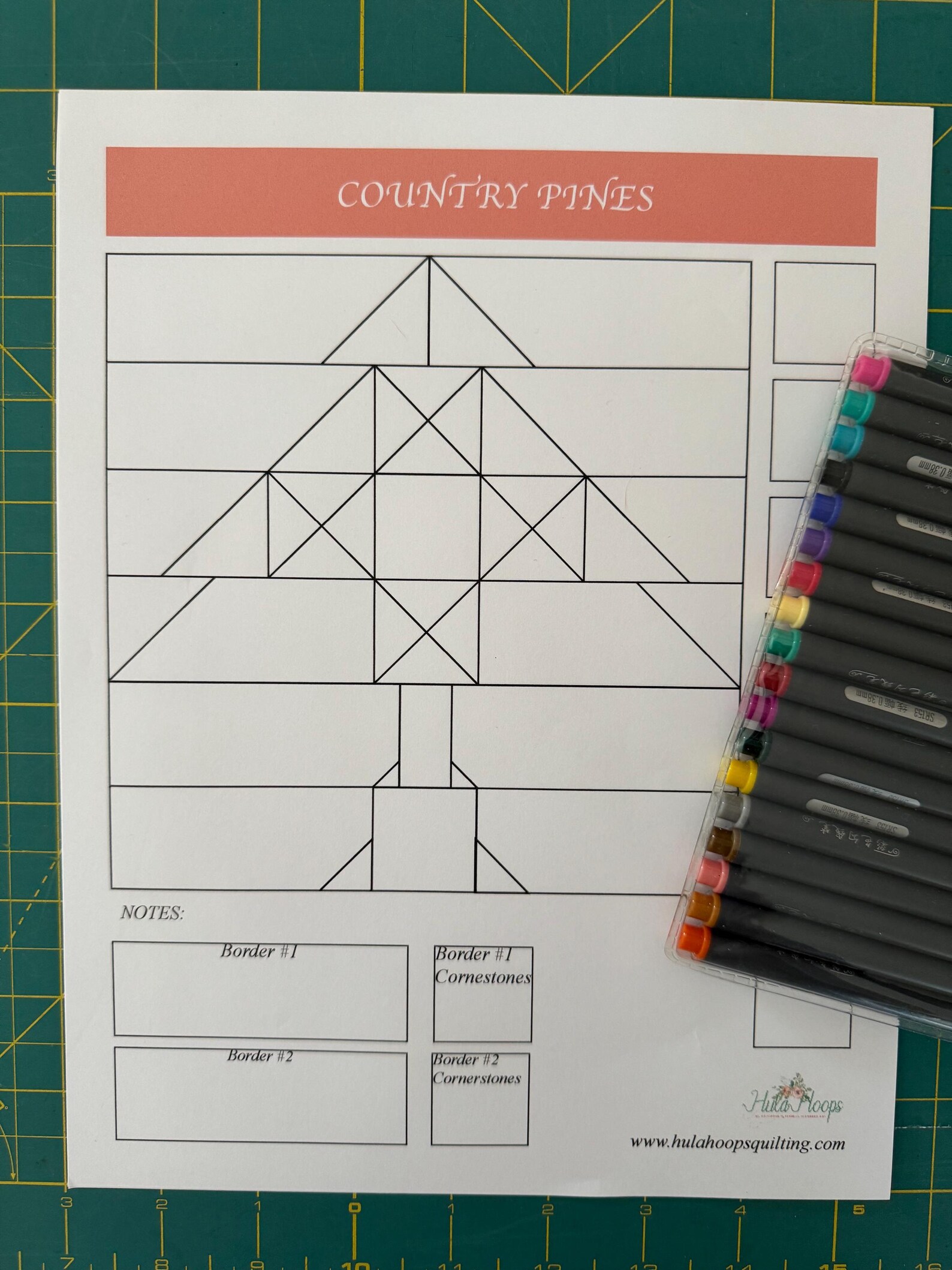 Country Pines Table Runner Quilt Pattern: DIY Home Decor (PDF Download ...