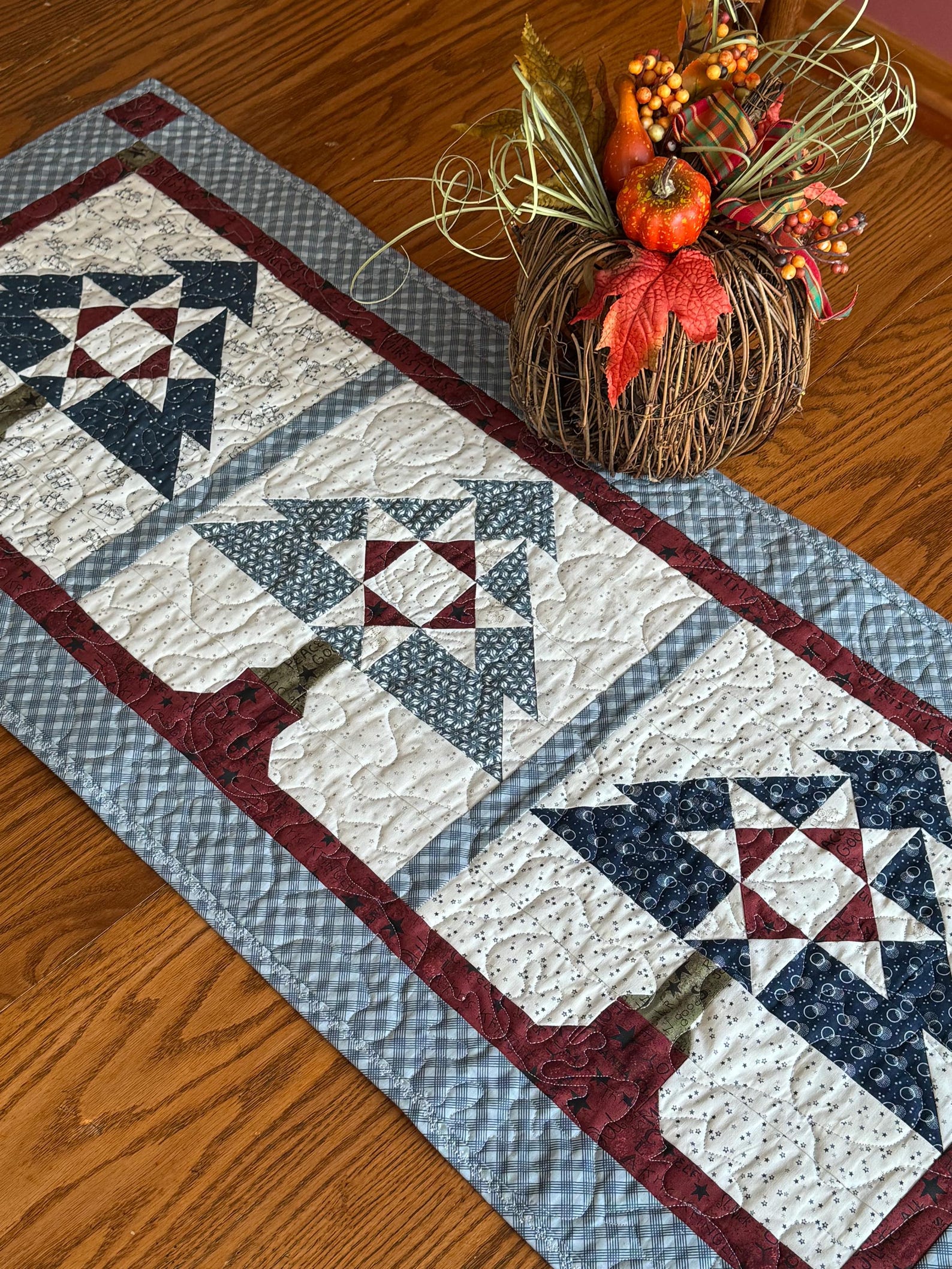 Country Pines Table Runner Quilt Pattern: DIY Home Decor (PDF Download ...