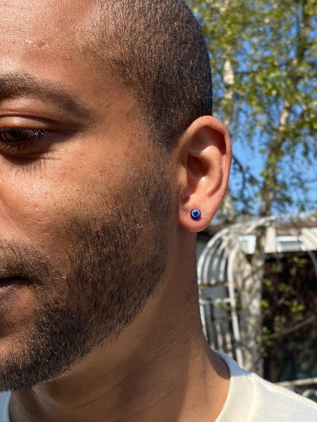 Evil Eye Stud Earrings, Protection, Turkish Greek Cyprus Eye, Nazar ...