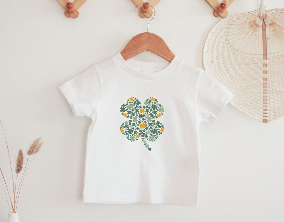Four Leaf Clover Shirt/ Toddler Shamrock Tee/st. Patrick's Day Shirt - Etsy