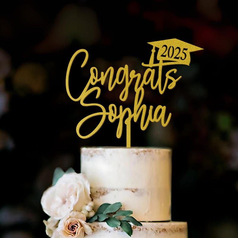 Personalized Graduation Cake Topper - Etsy