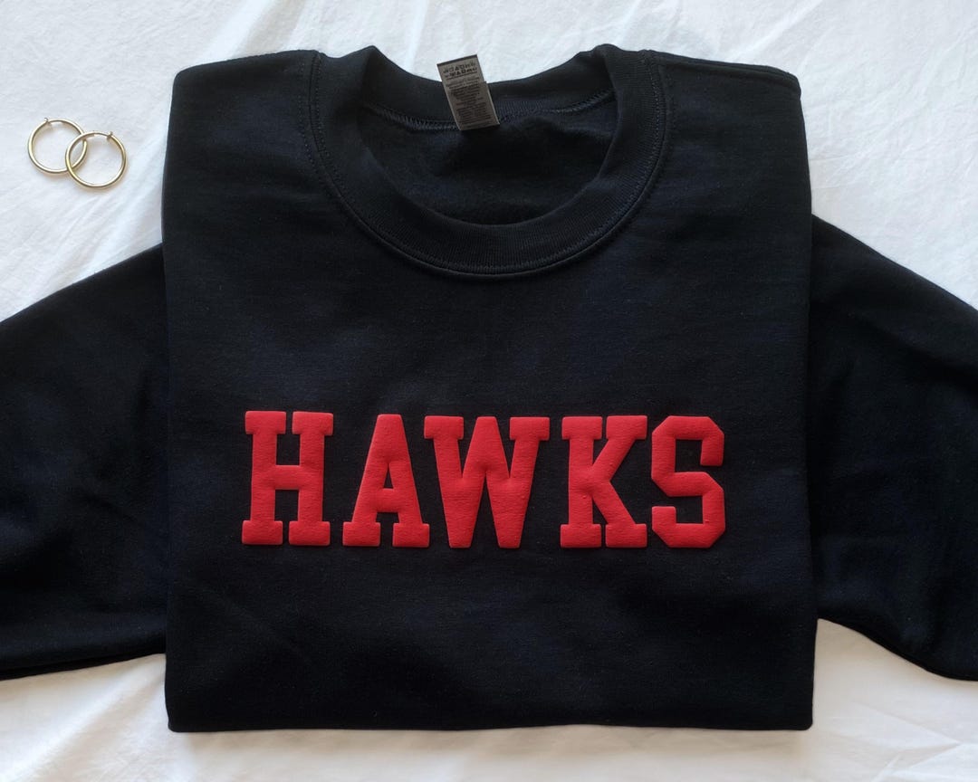 Custom Team Name Sweatshirt, School Mascot Sweater, Embossed Sports ...
