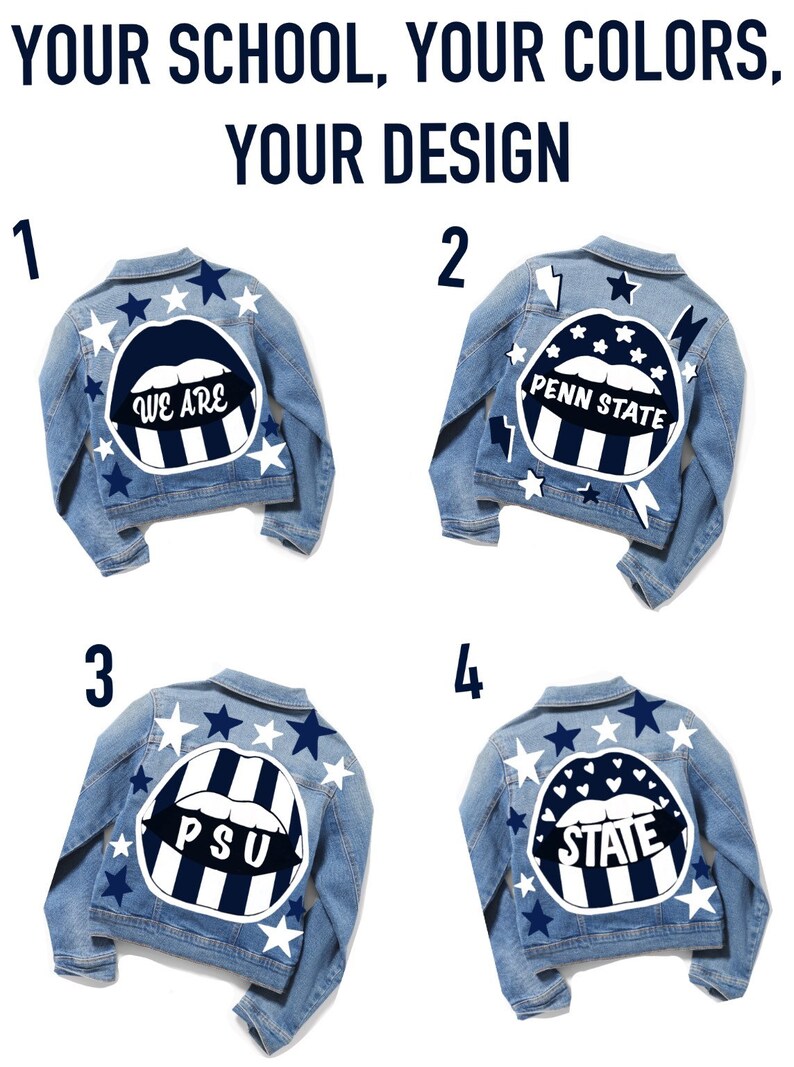 Custom College / Team Denim Jackets | Etsy