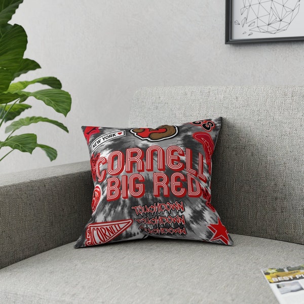Red Pillow - Etsy
