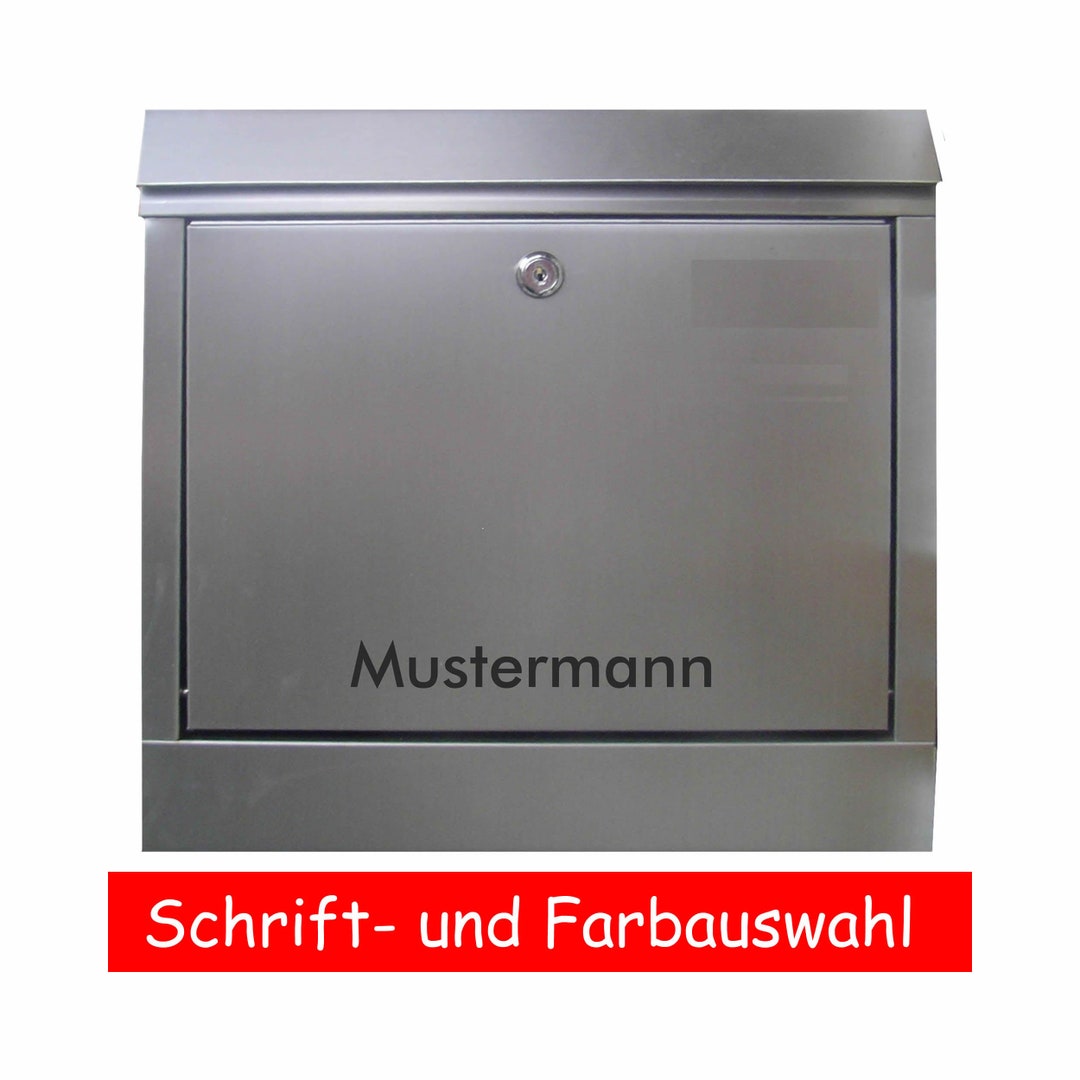 Letterbox Sticker 01 Family Name / Name Sticker / Individually ...