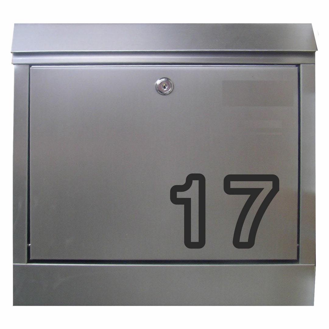 Letterbox Sticker / House Number / Individually Personalized / Mailbox ...