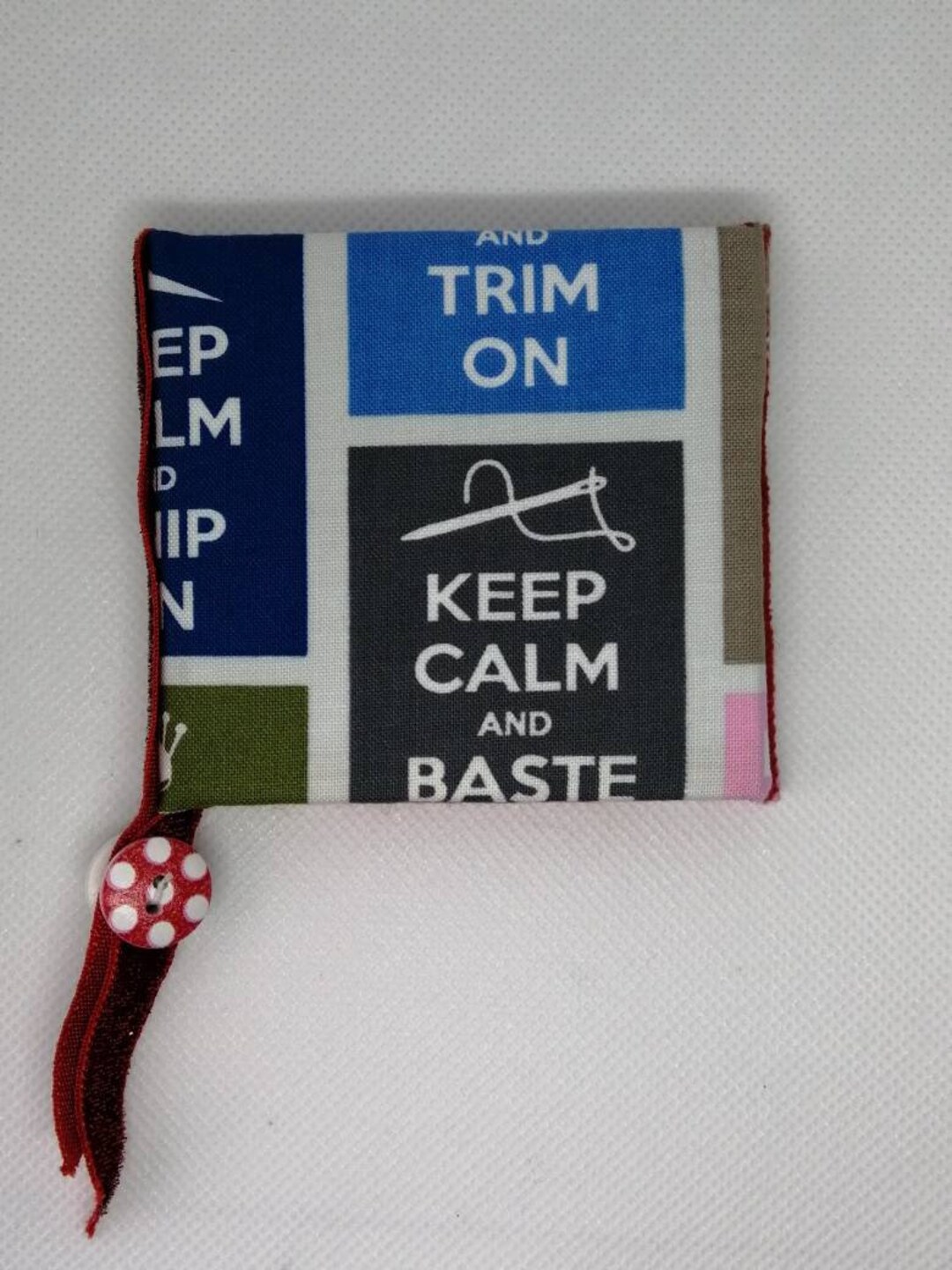 Needle Case - Handmade Fabric Covered Case for Storing Needles - Etsy