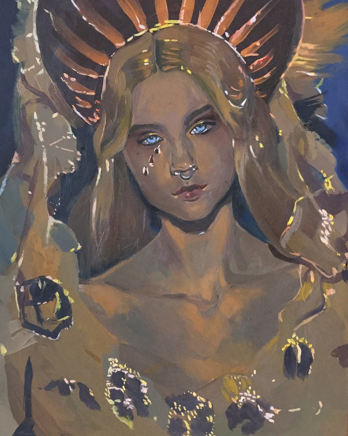 Muse Oil Painting Artwork - Etsy