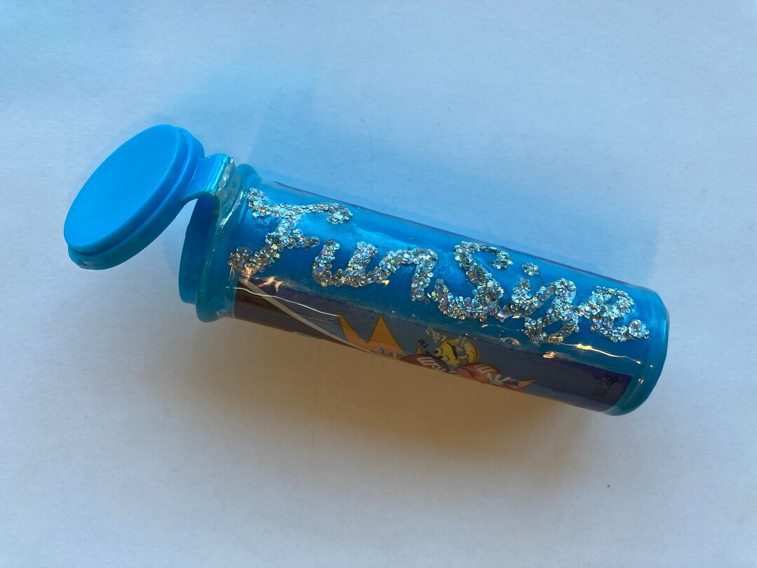 Glitter “fun Size” Mnm’s Mini’s Upcycled Stash Tube - Etsy