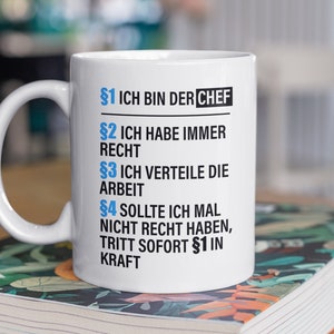 Chef Tasse lustig, Geschenke für den Chef von Mitarbeiter, Personalchef ...