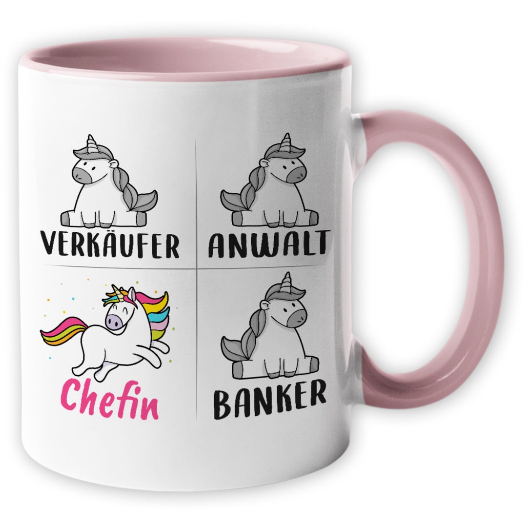 Tasse Chefin lustig, Chefin Geschenk, Spruch Führungskraft Kaffeebecher ...