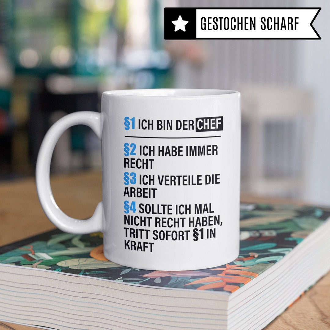 Chef Tasse lustig, Geschenke für den Chef von Mitarbeiter, Personalchef ...
