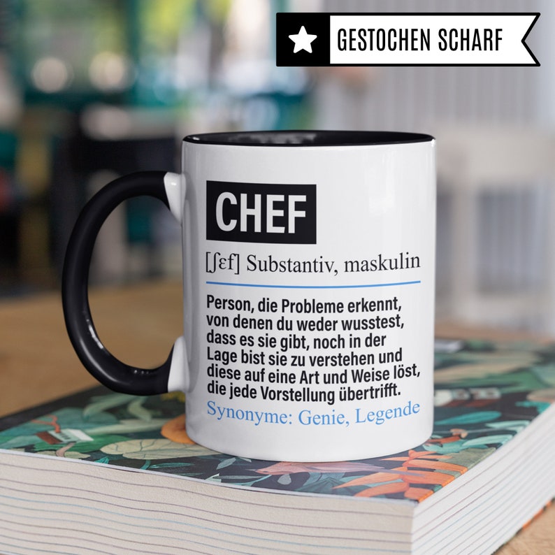Tasse Chef lustig, Chef Geschenk, Führungskraft Kaffeebecher ...