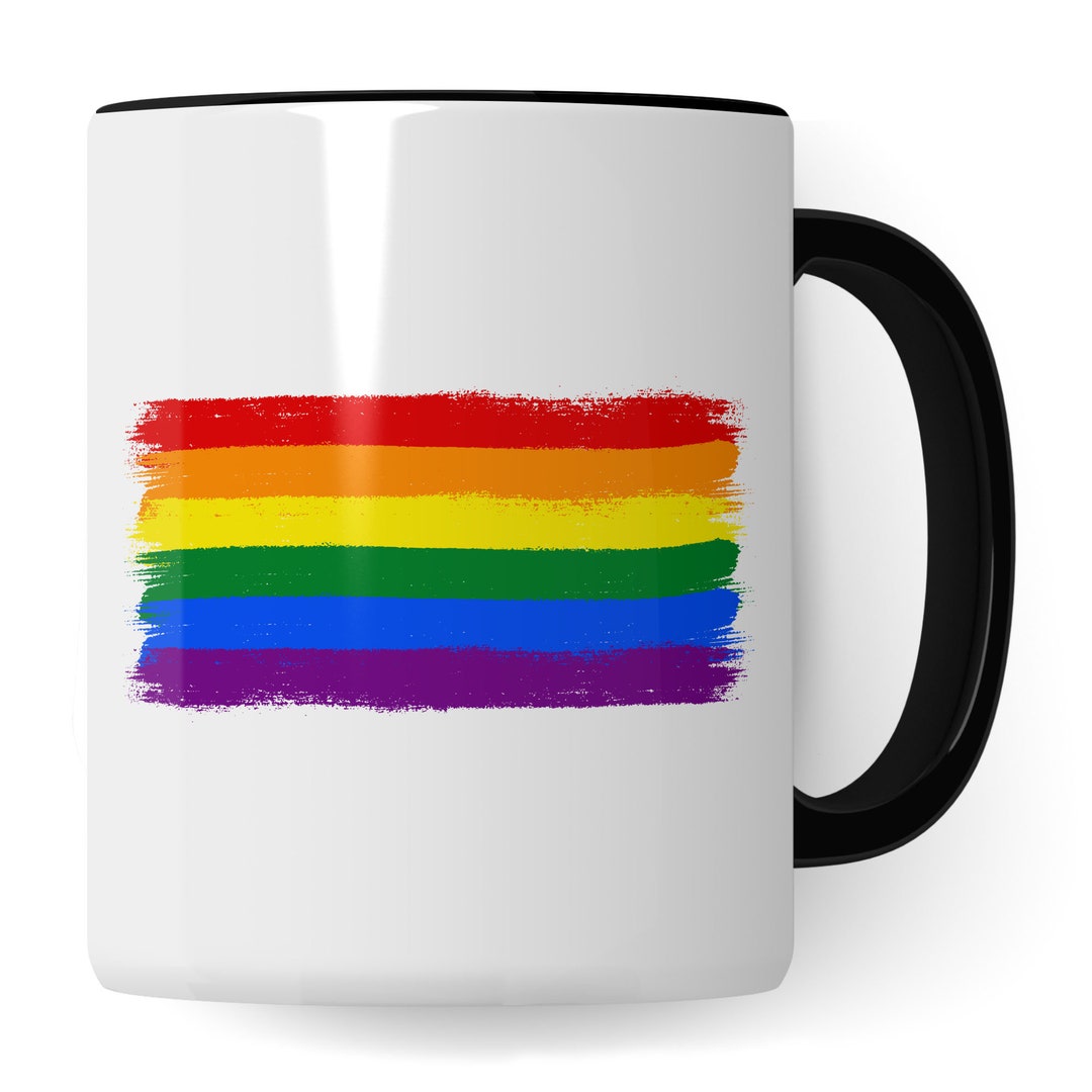 Rainbow Flag Mug Gift Idea LGBT Coffee Mug Gift for LGBTQ - Etsy
