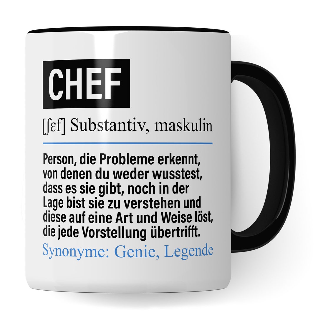 Tasse Chef lustig, Chef Geschenk, Führungskraft Kaffeebecher ...