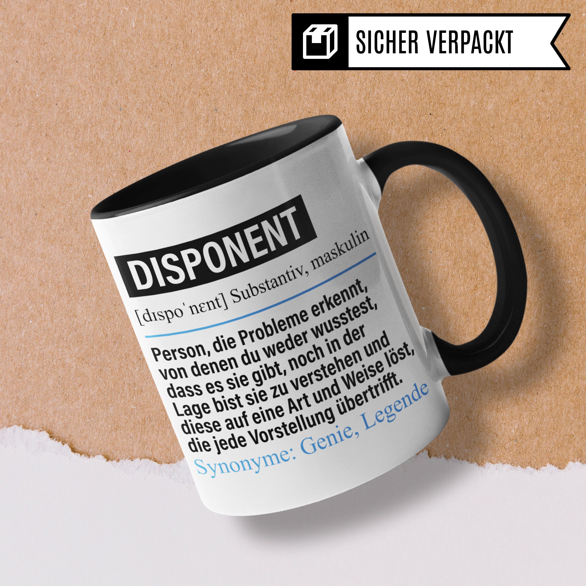 Tasse Disponent lustig Beruf Disponent Geschenk Spruch | Etsy