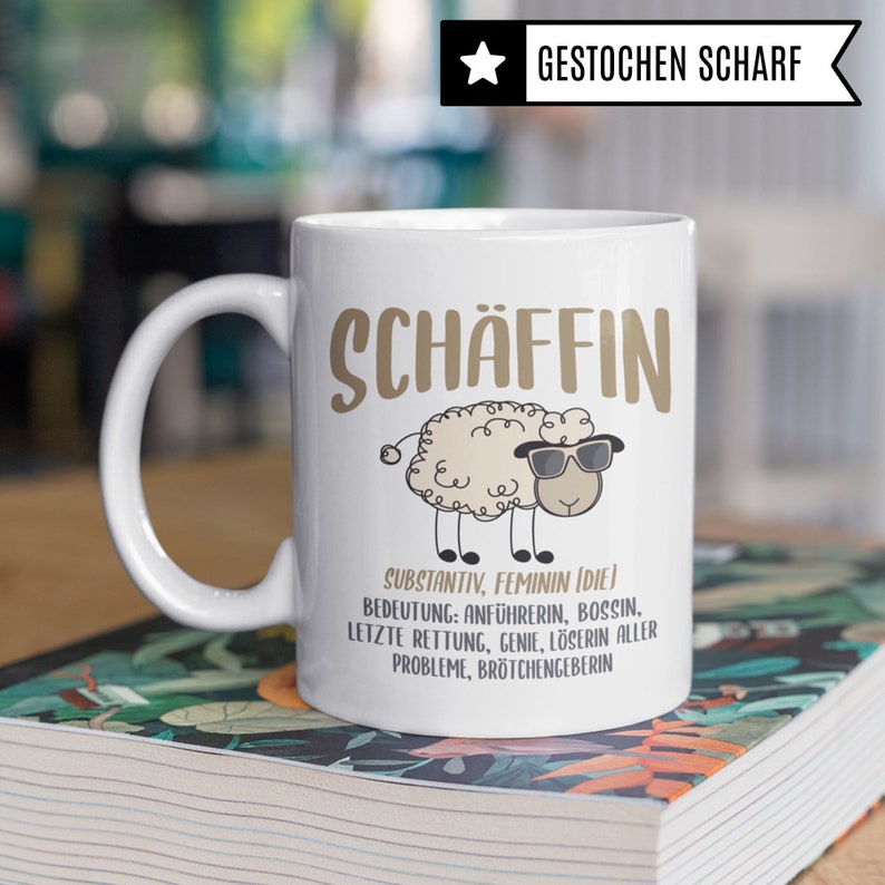 Tasse Chefin Geschenke lustig: Schäffin, Spruch Führungskraft ...
