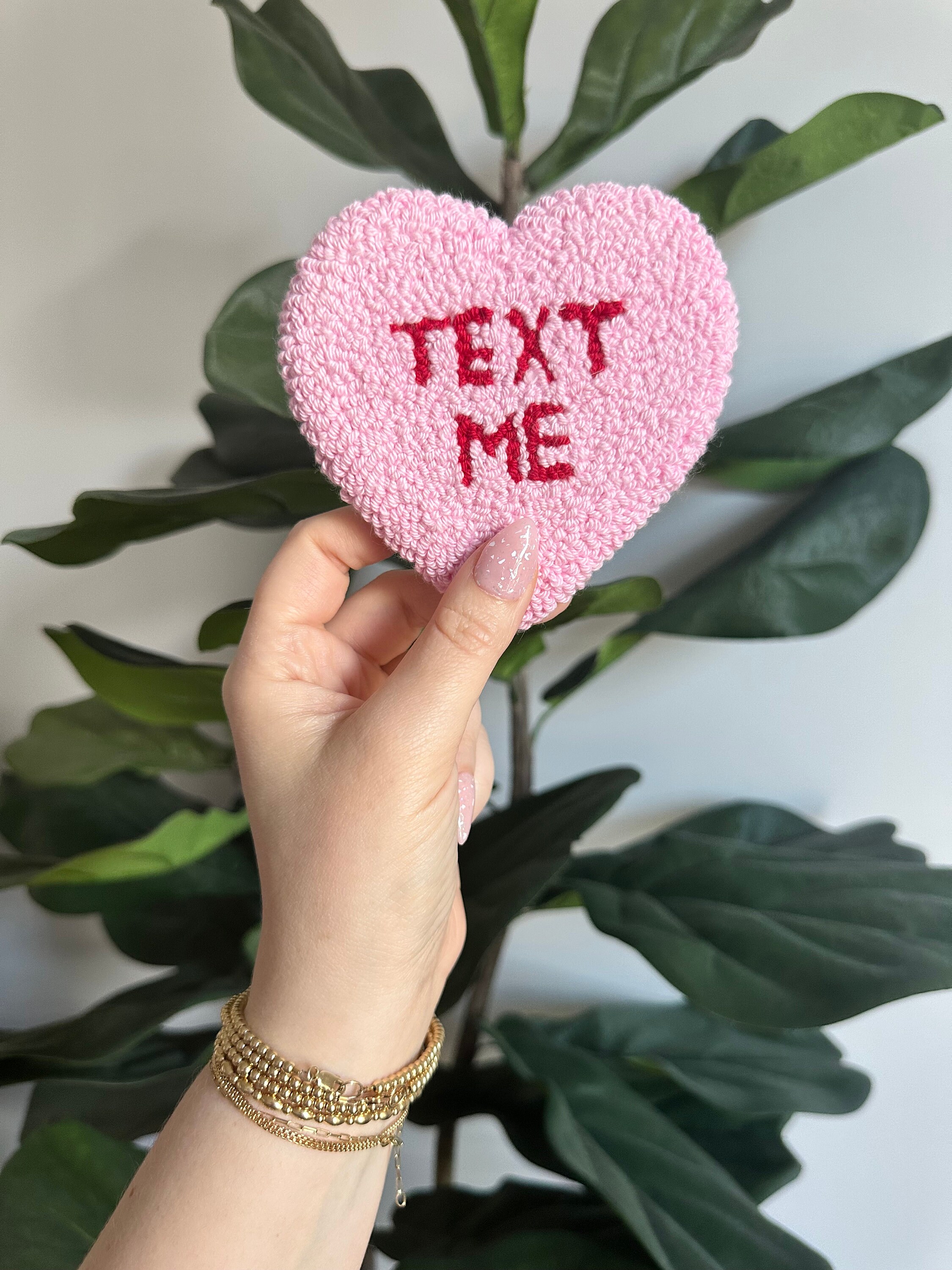 Conversation Heart Mug Rug - Etsy