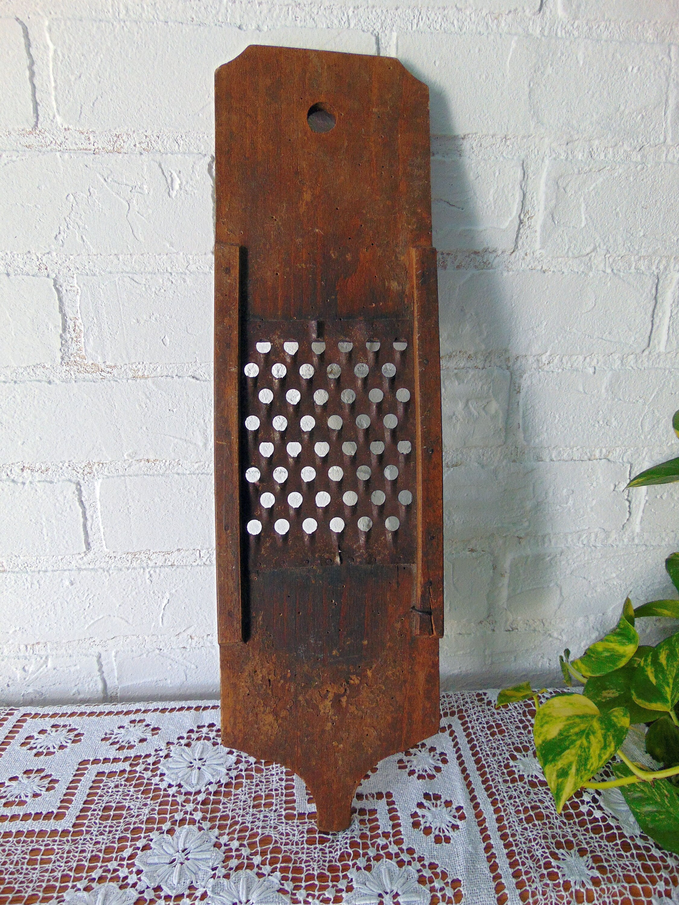 Buy Vintage Wood Grater 54 Cms/rustic Kitchen/primitive Utensil ...