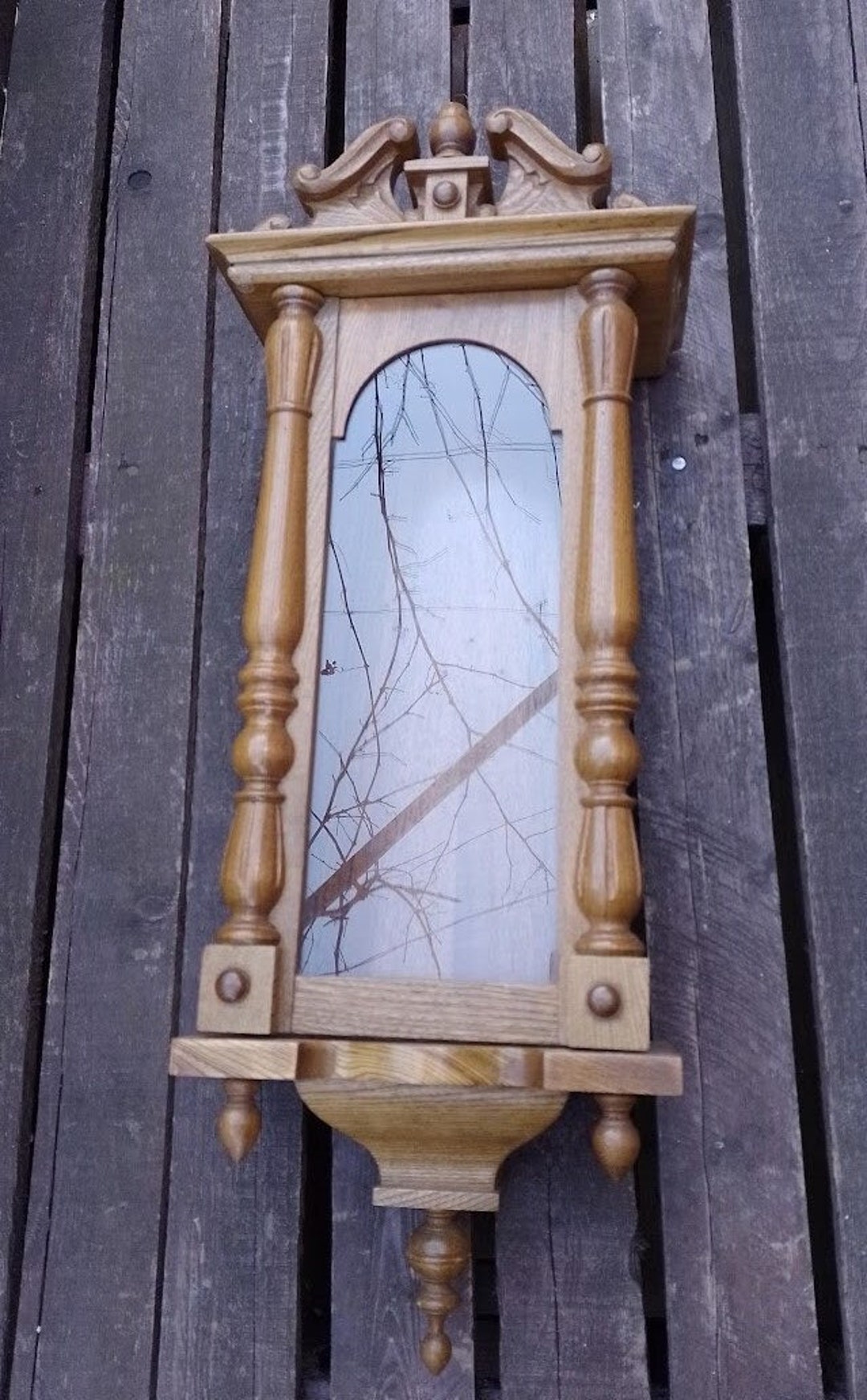 Wooden Wall Clock Case/wooden Wall Box/wall Display Case for ...