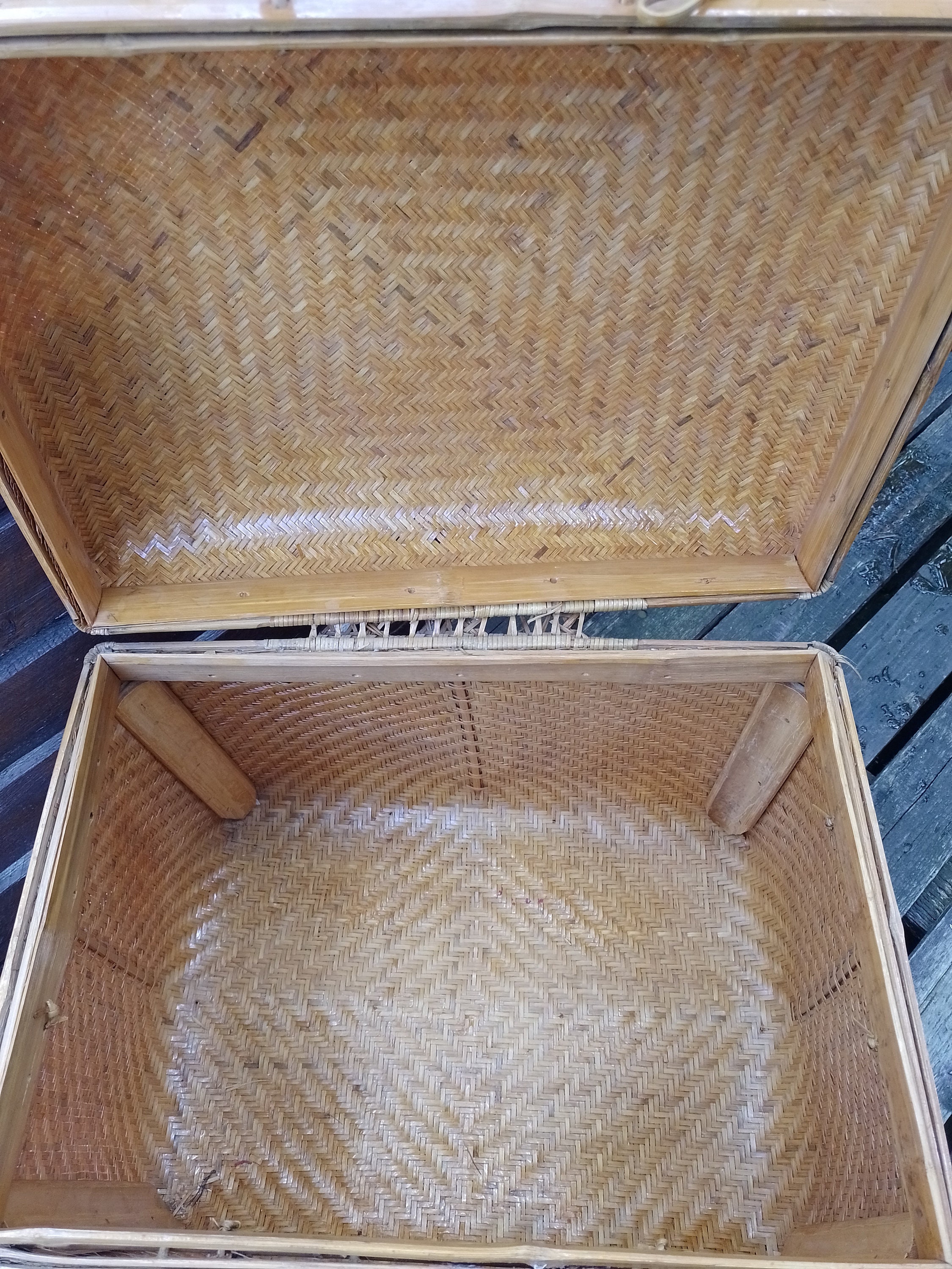 Vintage Straw Chest/ Wicker Chest/ Tropical Chest/ Boho Shebby Style - Etsy