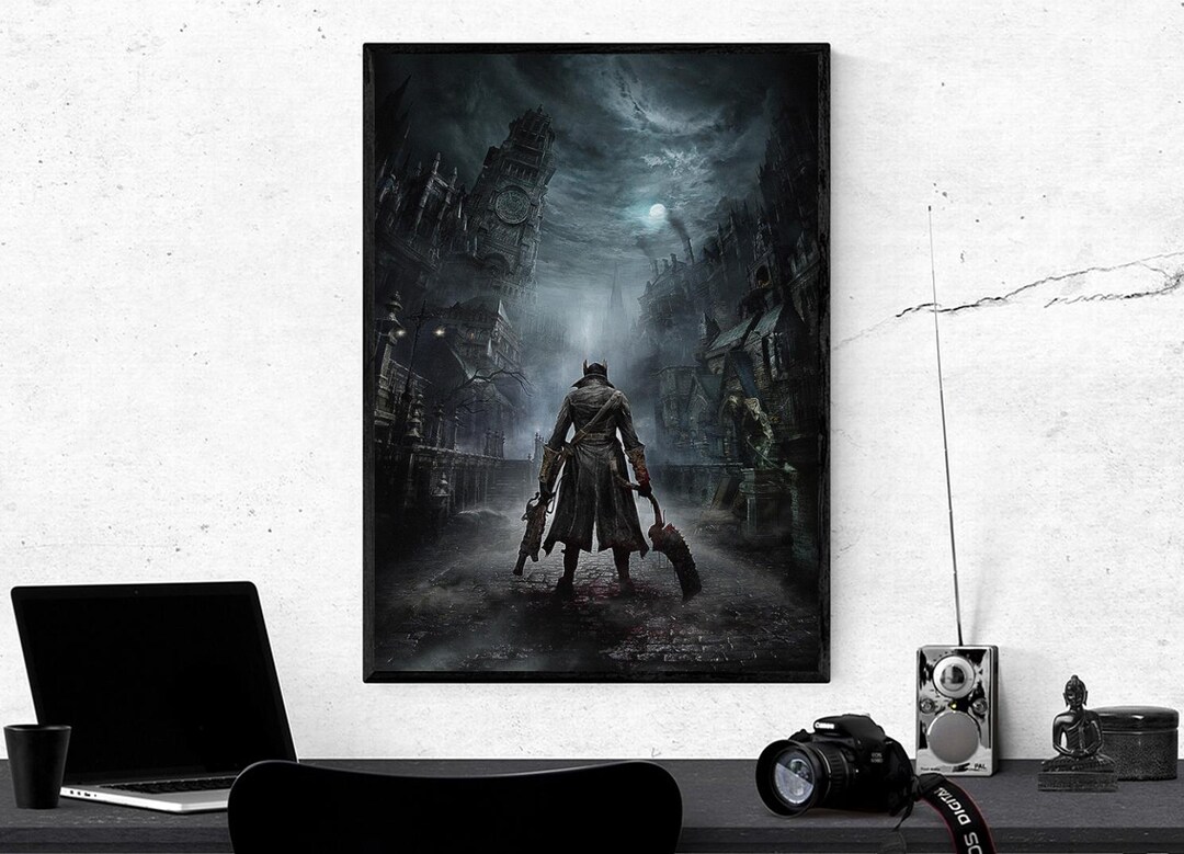 Bloodborne Hunter at Yharnam Premium Poster. - Etsy